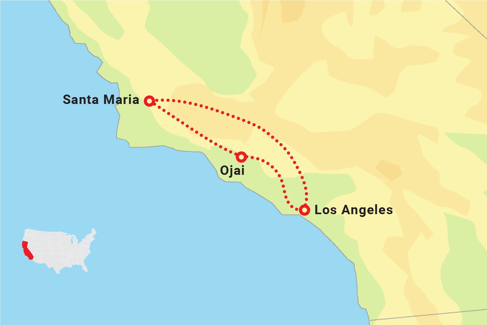 Southern California Motorcycle Tour - 3 Day | Self-Guided Motorcycle Tour
