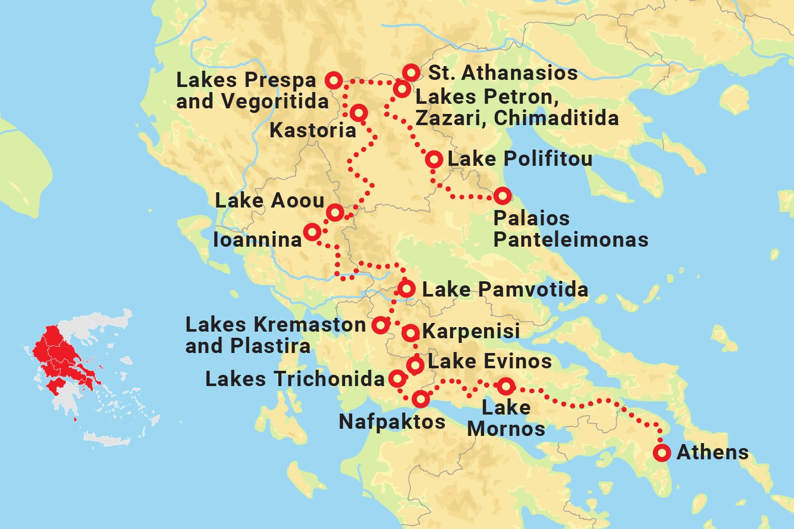 14 Lakes of Greece | Self-Guided Motorcycle Tour