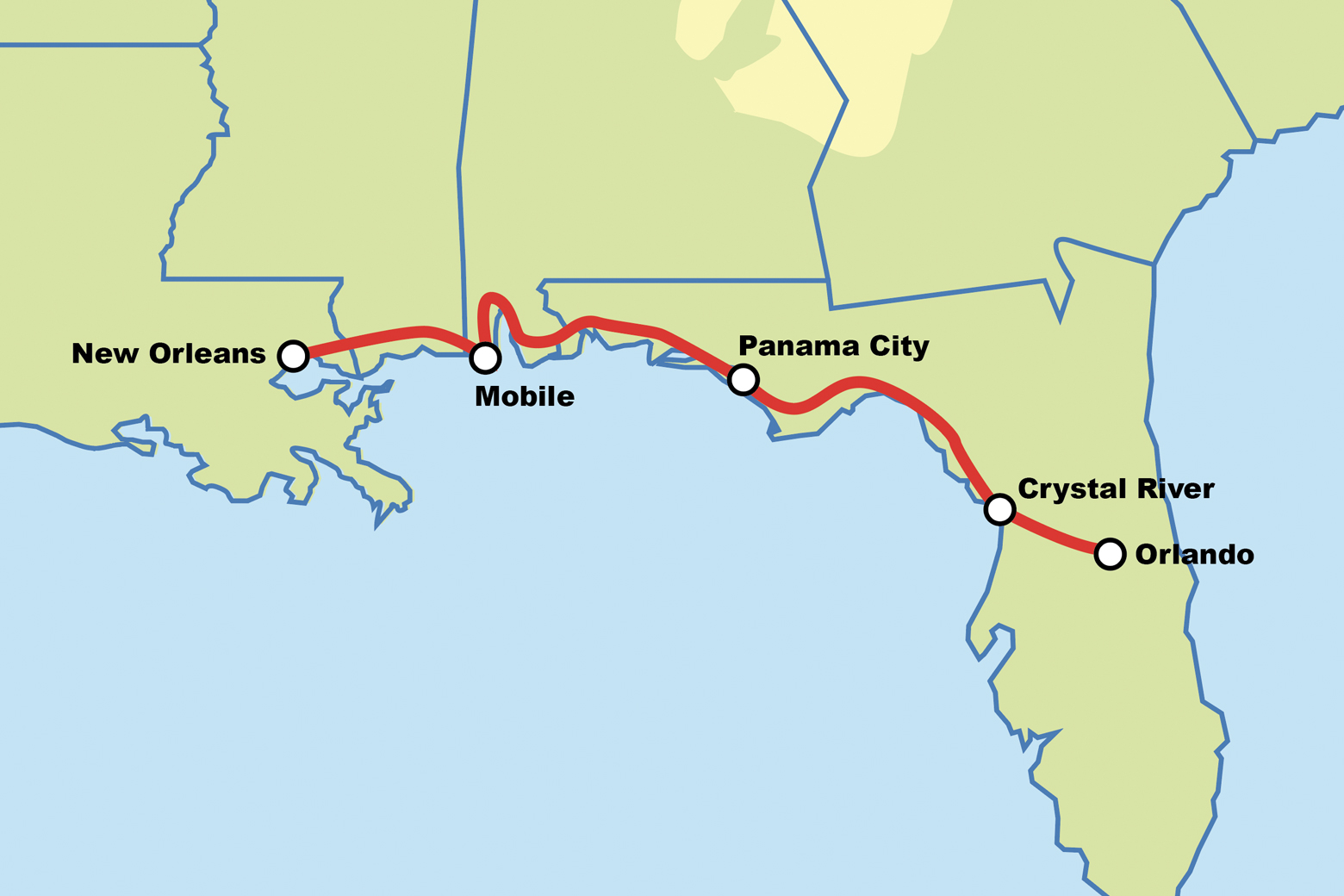Gulf Coast Tour | Guided Motorcycle Tour