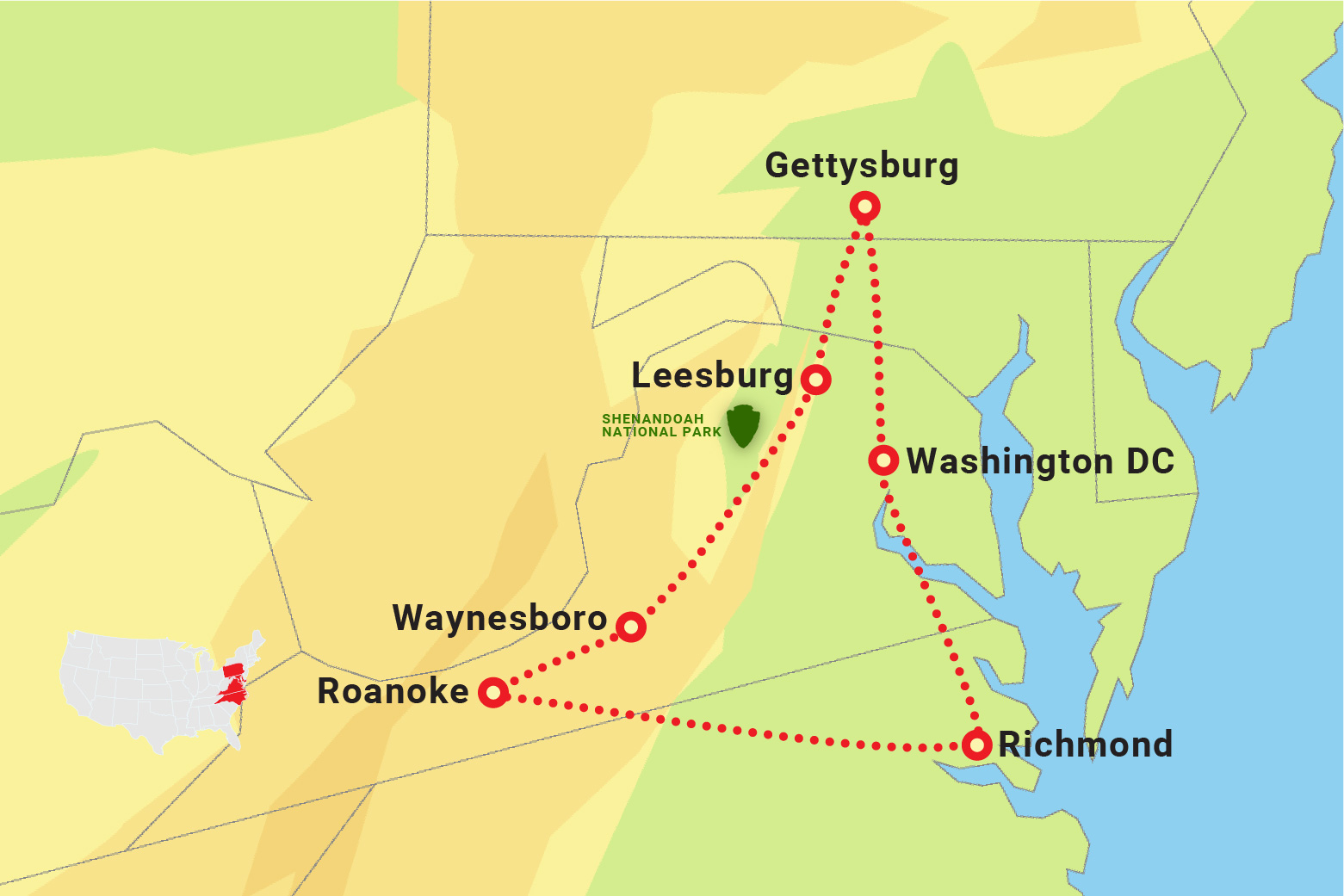 Washington D.C. Motorcycle Tour | Self-Guided Motorcycle Tour
